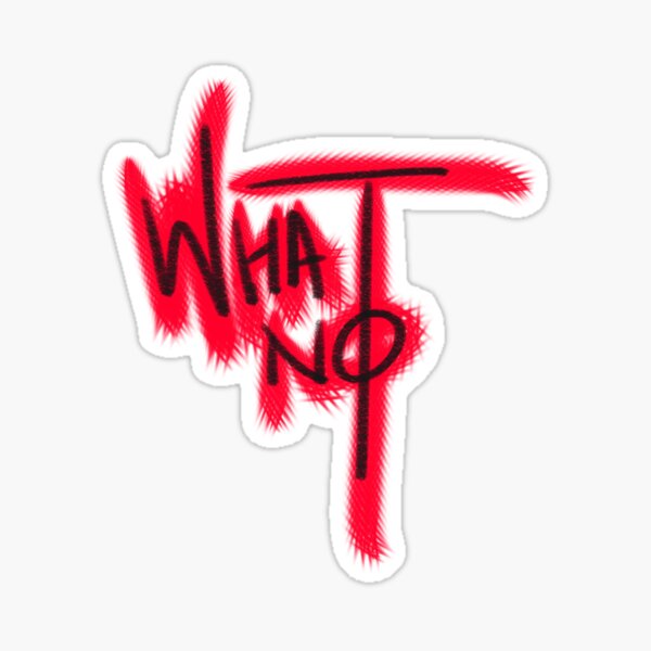 "Whatnot art words" Sticker for Sale by kobe811 | Redbubble