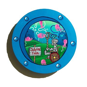 "spongebob window" Sticker for Sale by Kaotic ! | Redbubble