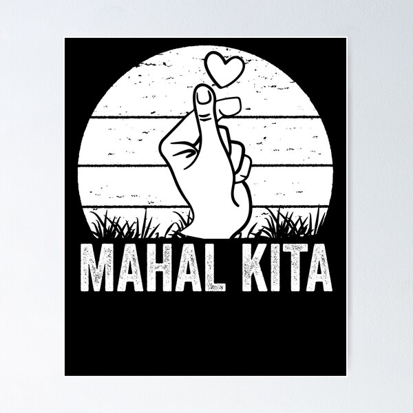"Awesome Mahal Kita Pinoy Finger Heart For Filipino Filipina" Poster ...