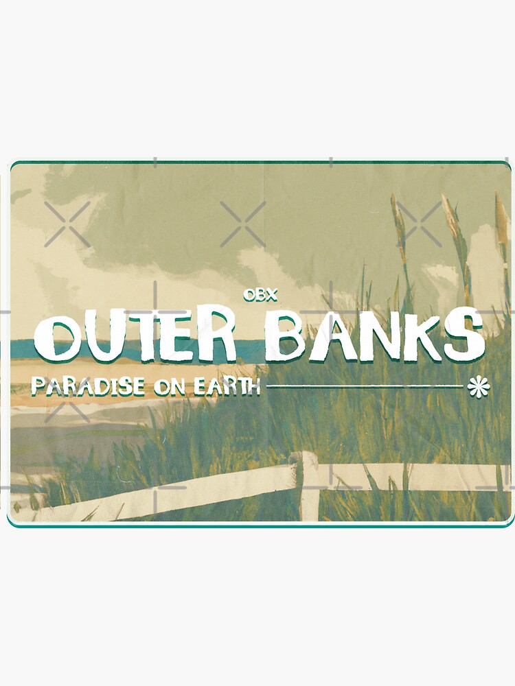 "Outer Banks" Sticker for Sale by Mweddy | Redbubble