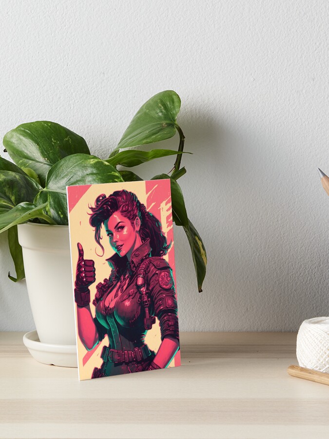 "80s Fallout Thumbs Up Vault Girl" Art Board Print for Sale by ...