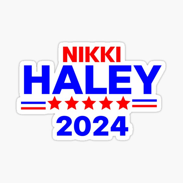 "Nikki Haley 2024" Sticker for Sale by cottagecorococo | Redbubble