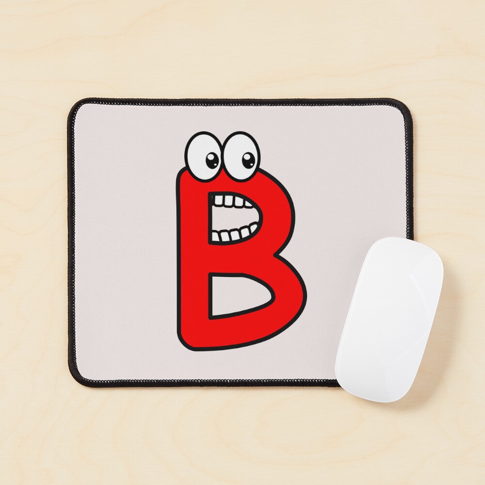 "Comic letter B with googly eyes" Sticker by hendeJens | Redbubble