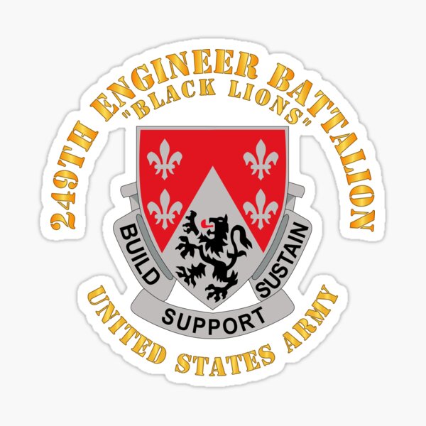 "Army - DUI - 249th Engineer Battalion" Sticker for Sale by twix123844 ...