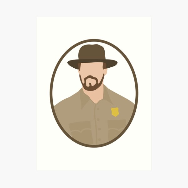 "Jim Hopper " Art Print by magzmt | Redbubble