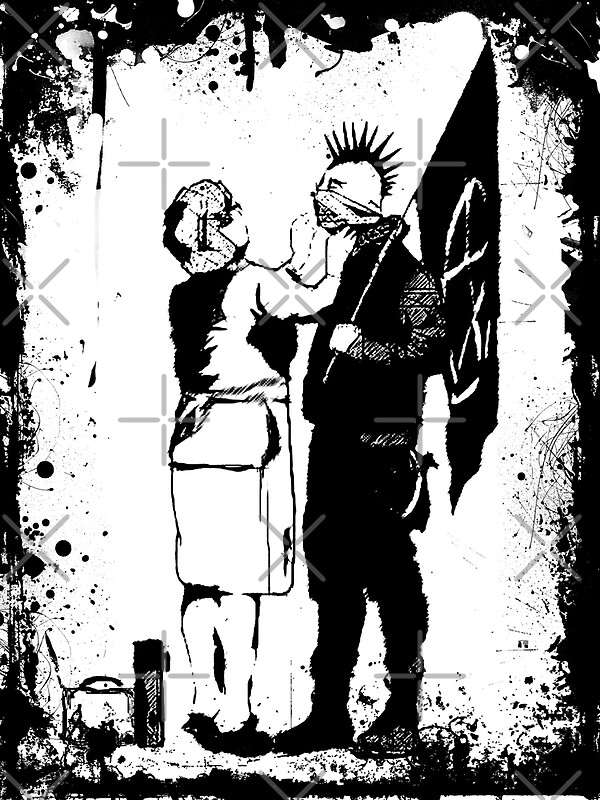 "Banksy Punk Anarchist and Mother" by belugastore | Redbubble