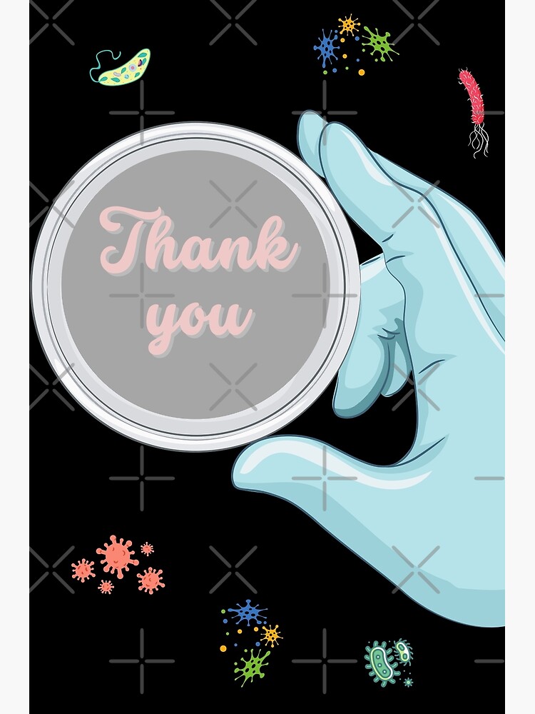 "Microbiologist Thank you" Greeting Card for Sale by ScienceStores ...