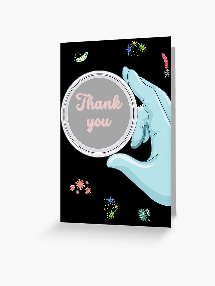 "Microbiologist Thank you" Greeting Card for Sale by ScienceStores ...