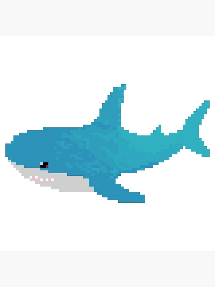 IKEA Shark Pixel Art Premium Matte Vertical Poster sold by Budget Signs ...