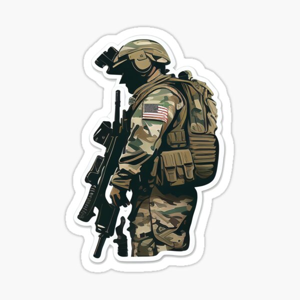 "Army Soldier" Sticker for Sale by CombatCreatives | Redbubble