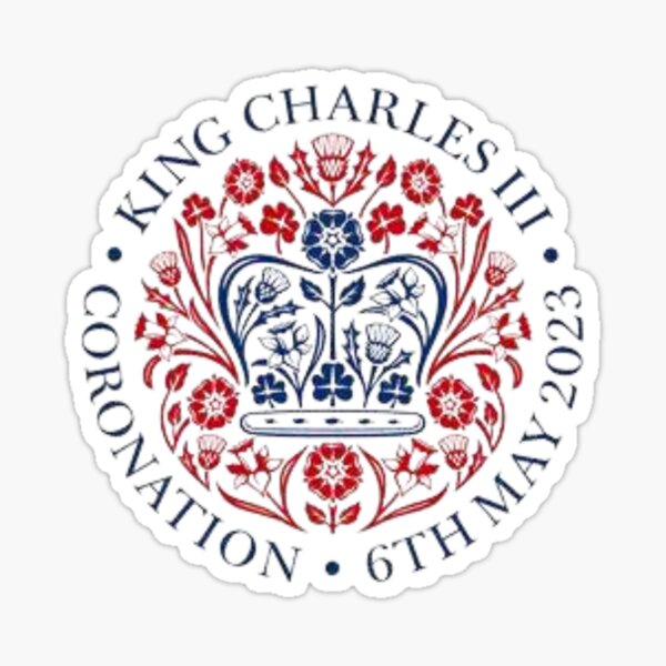 "KING CHARLES III CORONATION DAY LOGO 6TH MAY 2023 TRANSPARENT" Sticker ...
