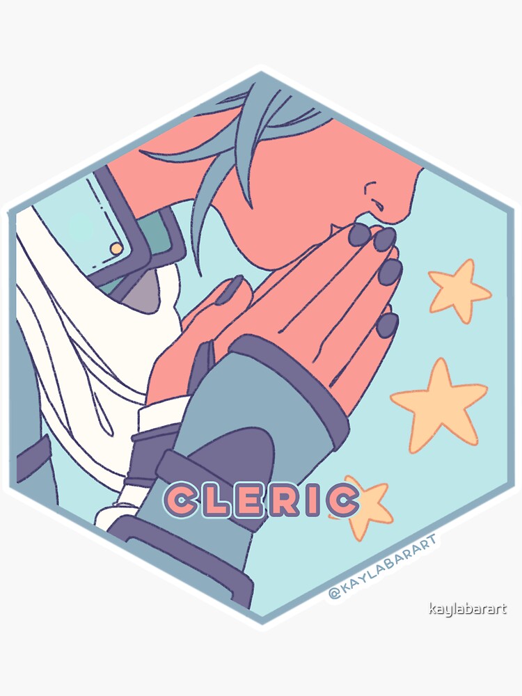 "D&D Classes - Cleric" Sticker for Sale by kaylabarart | Redbubble