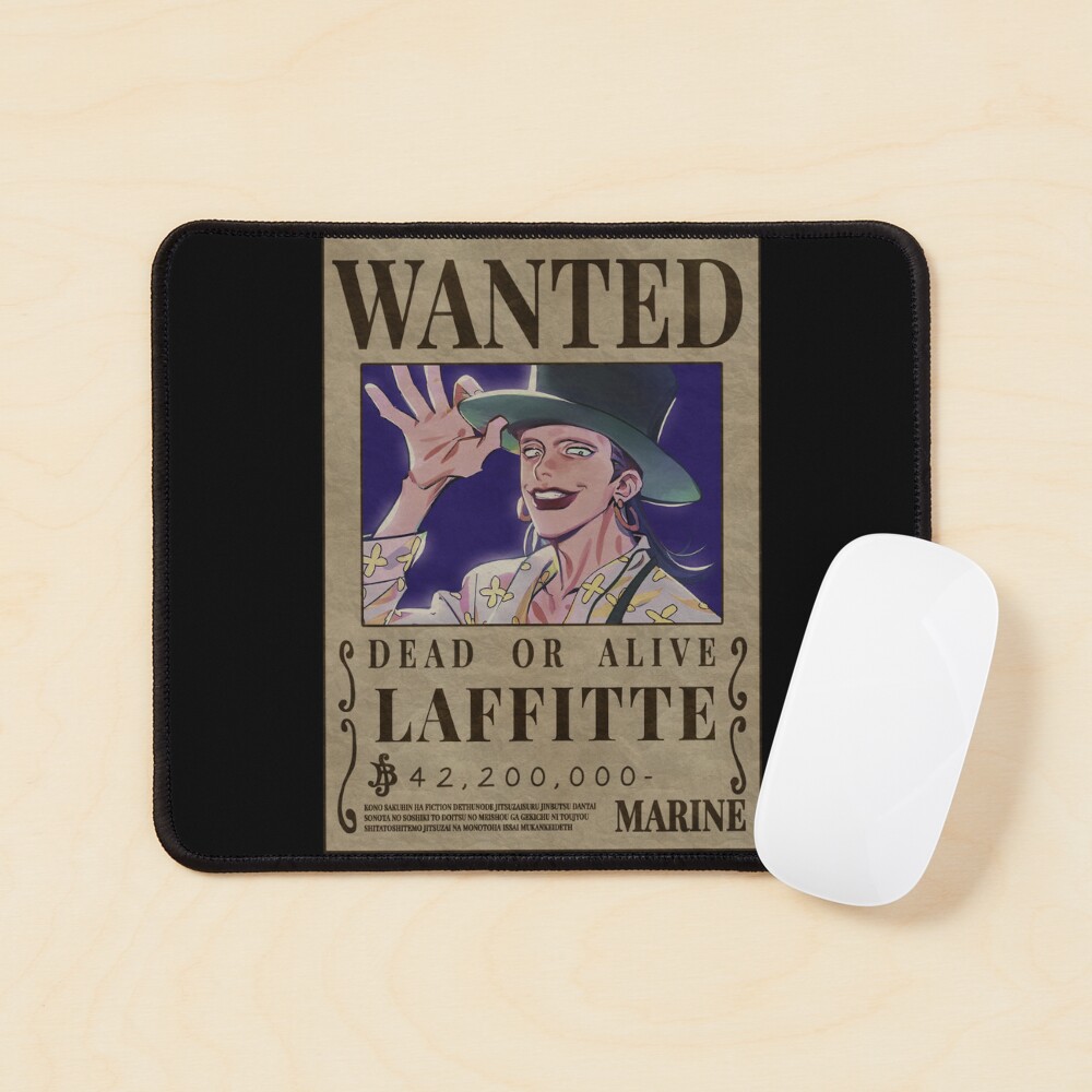 "One Piece Laffitte Bounty Wanted" Art Board Print for Sale by One ...