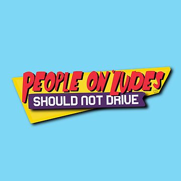 "People on 'Ludes" Sticker for Sale by RooBooCo | Redbubble
