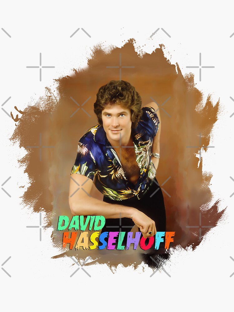 " David Hasselhoff " Sticker for Sale by Art-by-Rohan | Redbubble