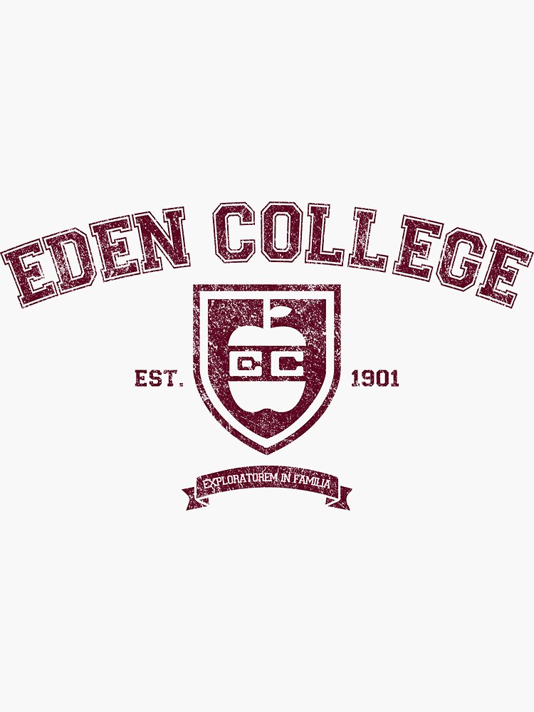 "Eden College Varsity" Sticker for Sale by fashiondropout | Redbubble
