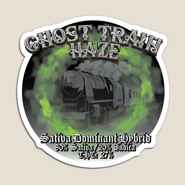 "Ghost Train Haze Cannbis Strain Art" Magnet for Sale by kushcoast ...
