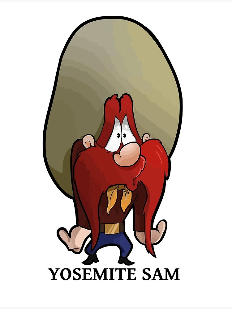 " yosemite sam logo" Poster for Sale by posidono | Redbubble