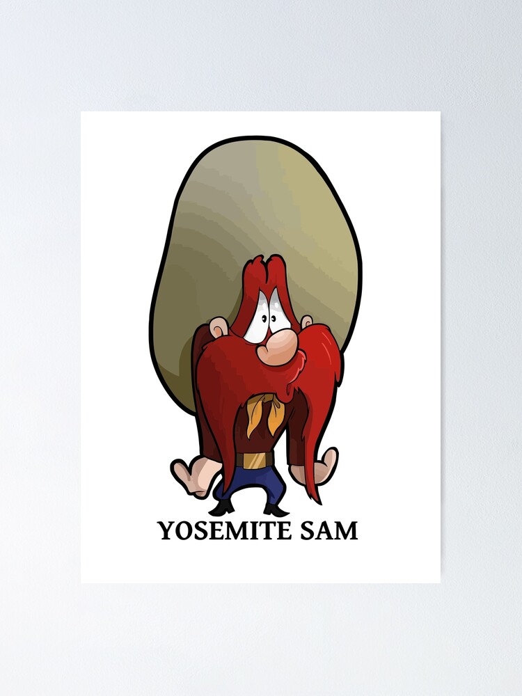 " yosemite sam logo" Poster for Sale by posidono | Redbubble