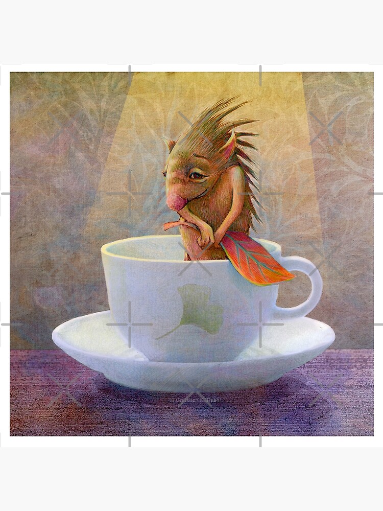 The Teacup Series: Bashful Monster in a Teacup Premium Matte Vertical ...