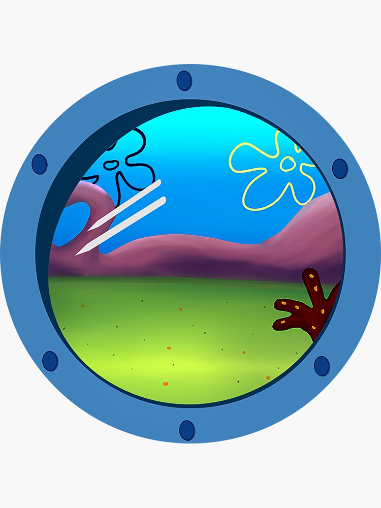 "Spongebob Window" Sticker for Sale by AnouarRJ ⭐⭐⭐ | Redbubble