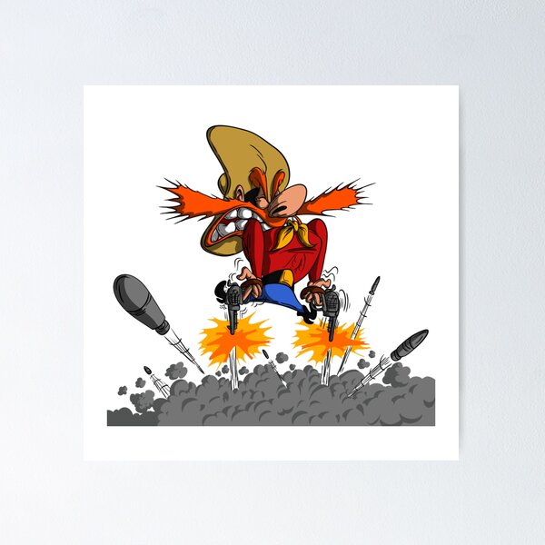 " yosemite sam classic cartoon" Poster for Sale by posidono | Redbubble