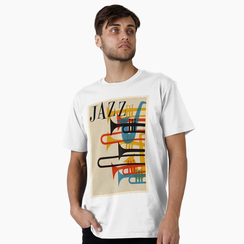 "jazz retro 1950s style poster beatnik midcentury modern design artwork ...