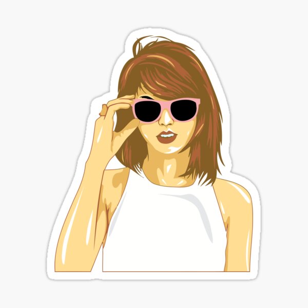 "taylor swift cute" Sticker for Sale by posidono | Redbubble