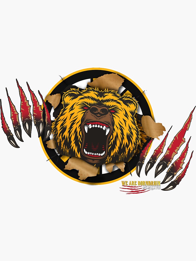 "Beast Mode Bear" Sticker for Sale by Bornbruin | Redbubble