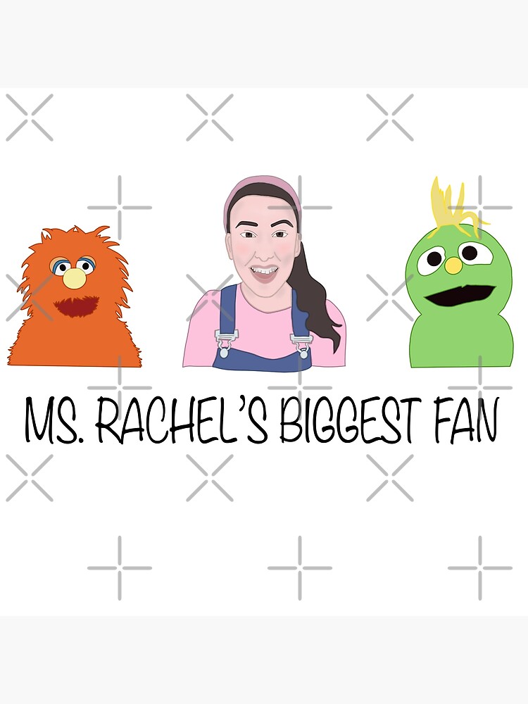 "Ms Rachel’s biggest fan cute toddler cartoon " Poster for Sale by ...