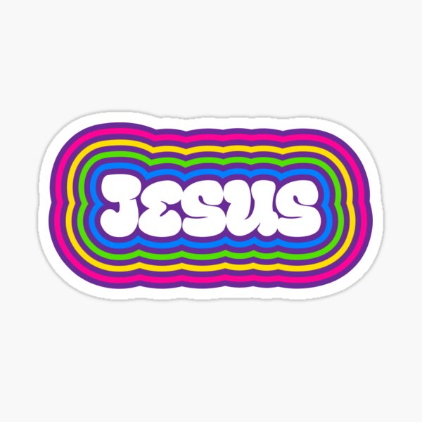 "Jesus Freak Retro Groovy Jesus Movement, Jesus Revolution" Sticker for ...