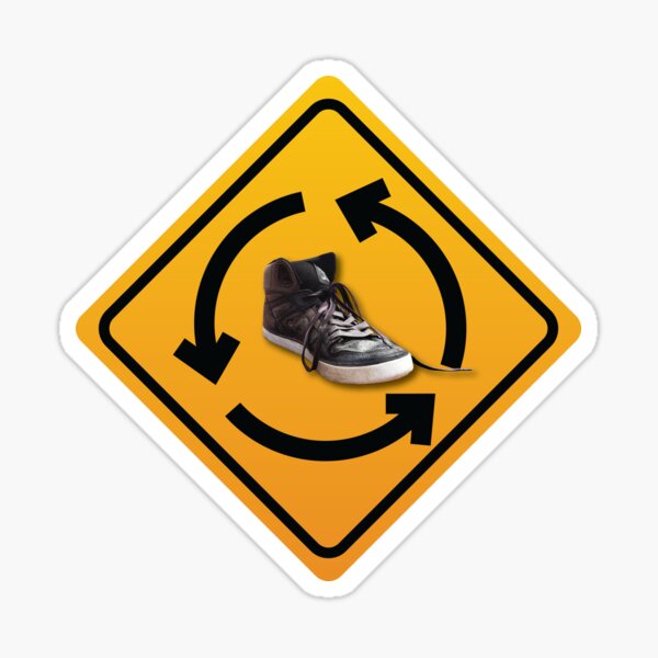 "Legendary Roundabout Ahead (In Memoriam)" Sticker for Sale by ...