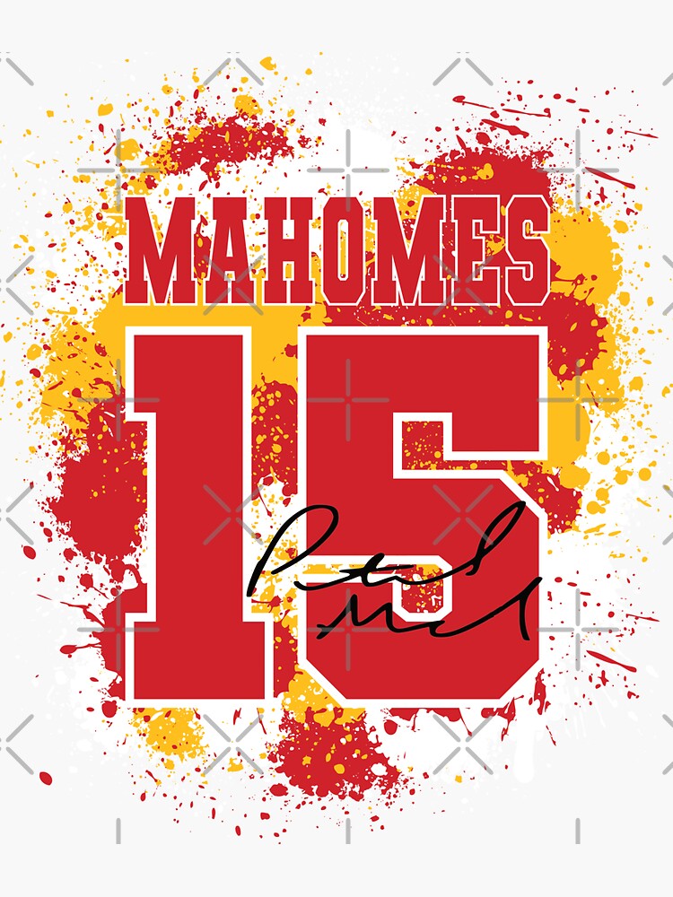 "Patrick Mahomes 15 Chiefs " Sticker for Sale by fezztee | Redbubble