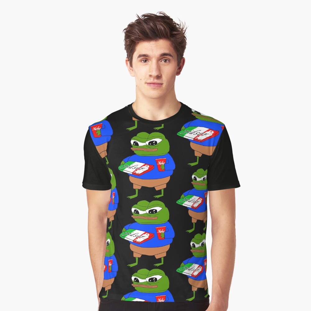 "Pepe With Pizza And Soda Apu" Sticker for Sale by Slav-Art | Redbubble