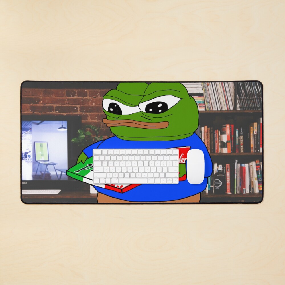 "Pepe With Pizza And Soda Apu" Sticker for Sale by Slav-Art | Redbubble