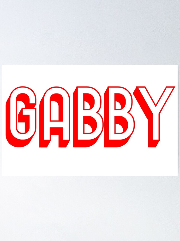 "GABBY - RED" Poster by FTML | Redbubble