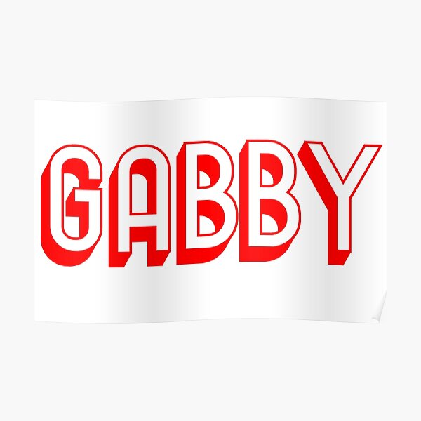 "GABBY - RED" Poster by FTML | Redbubble