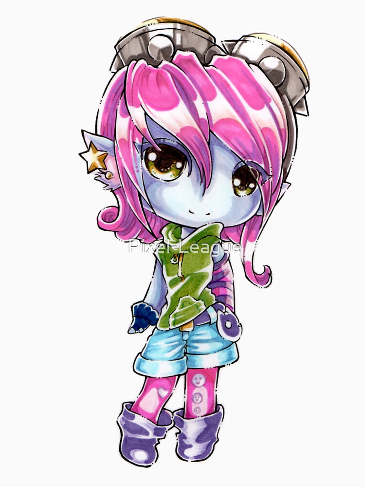 "Chibi Riot Girl Tristana" T-shirt for Sale by Pixel-League | Redbubble ...