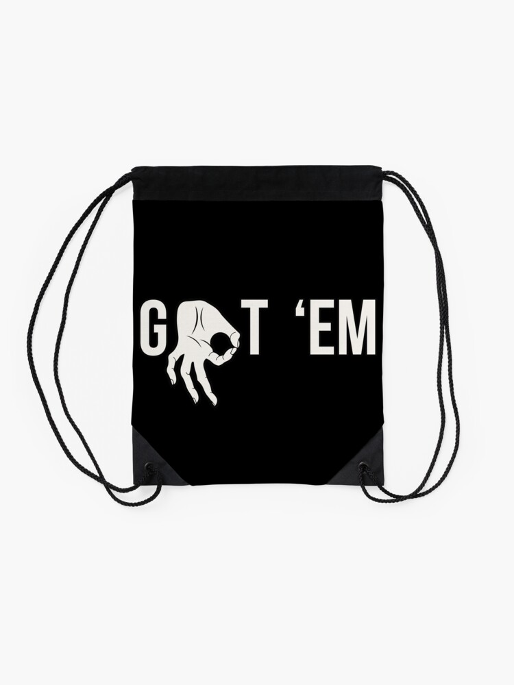 "Got 'Em Funny Internet Finger Circle Game Meme" Drawstring Bag for ...