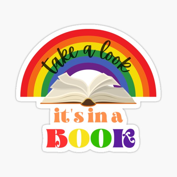 "Take A Look It's In A Book, Reading Rainbow" Sticker for Sale by ...