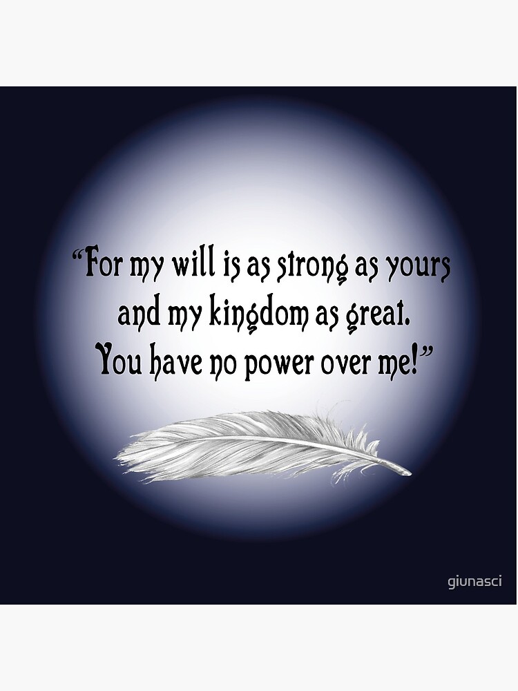 "You have no Power Over Me - The Labyrinth" Acrylic Block for Sale by ...