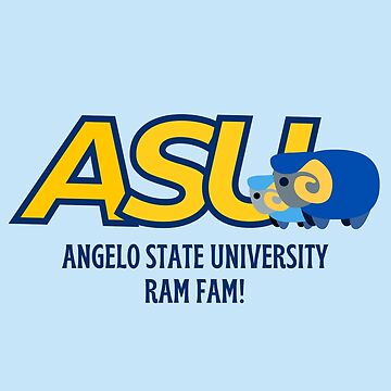 "Angelo State University- Ram Fam!" Sticker for Sale by Vee2TheTee ...