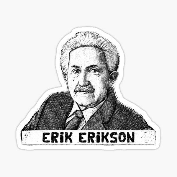 Pegatina for Sale con la obra «Erik Erikson - Pionero de la psicología ...