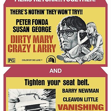 "Dirty Mary Crazy Larry & Vanishing Point Double Feature Movie Poster ...