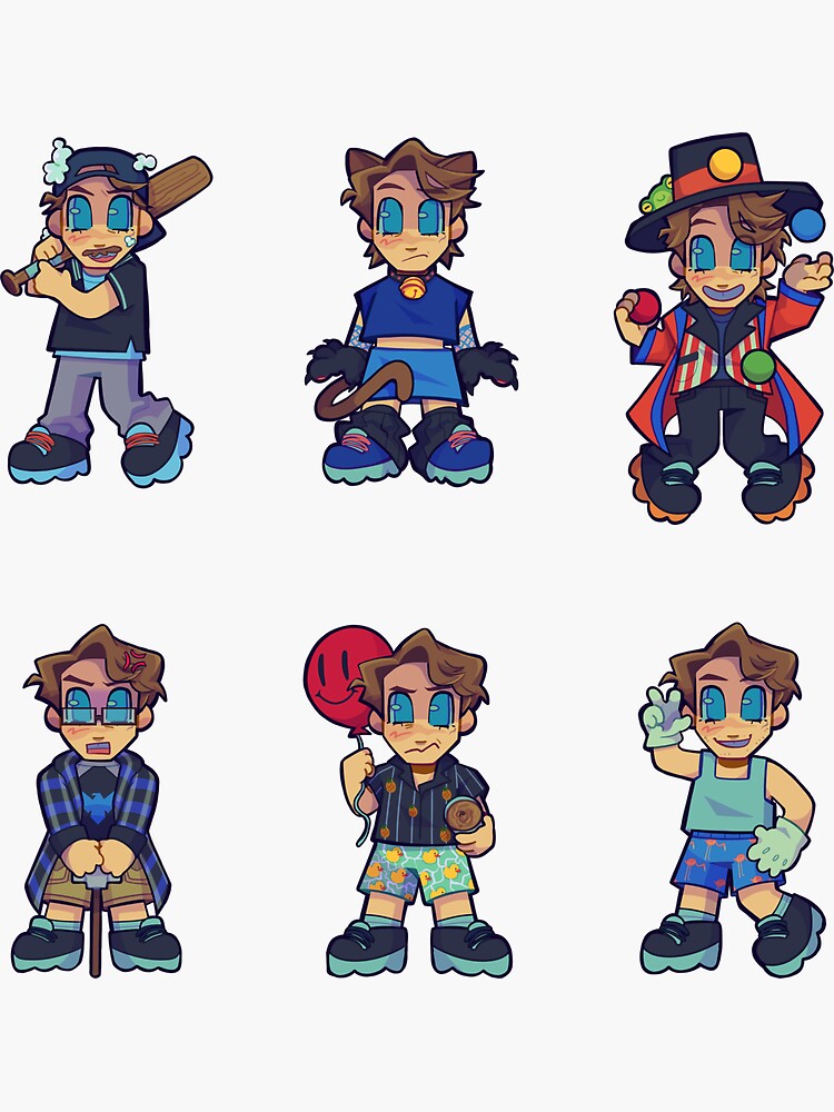 "jerma sticker pack" Sticker for Sale by tomaart | Redbubble