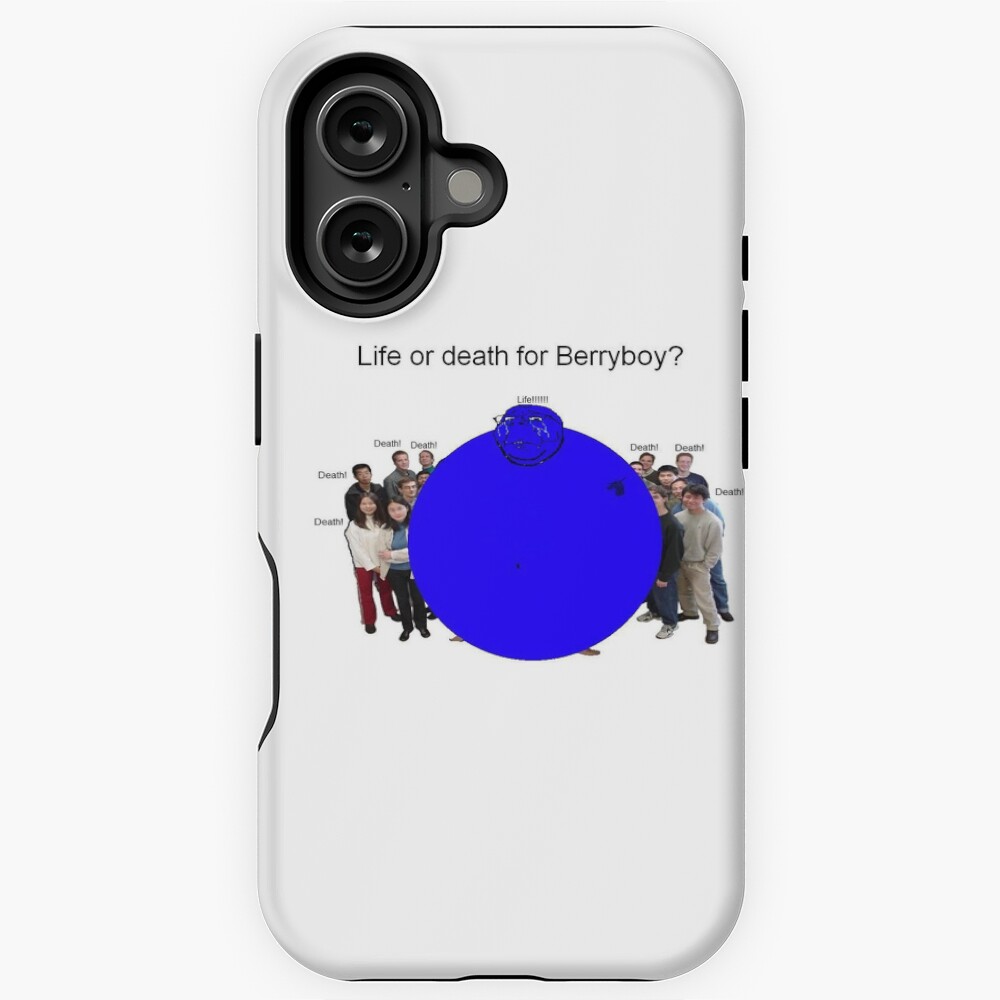 "life or death for berryboy?" Sticker for Sale by LiterallyGaming ...