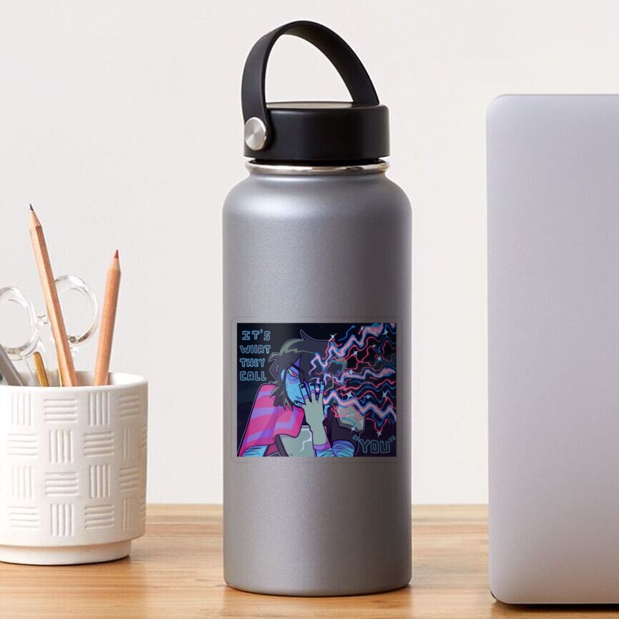 "trans lightning" Sticker for Sale by tomaart | Redbubble