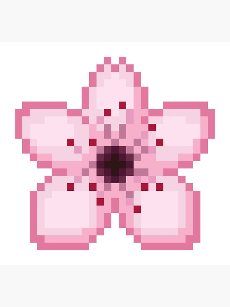 "Cherry Blossom Pixel Art" Poster for Sale by Pixelification | Redbubble