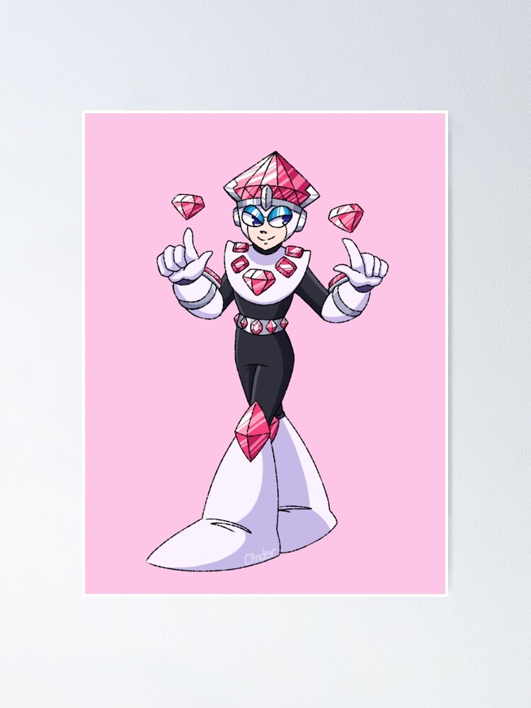 "Jewel Man Mega Man" Poster for Sale by IngoPotato | Redbubble
