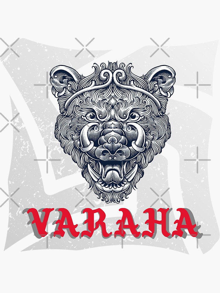 "Varaha, The Boar Incarnation Of Vishnu" Sticker for Sale by ...